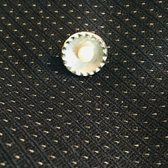 Unknown | Accessories | Vintage Ballou Regd Pearl Silver Tack Pin ...